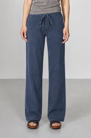 Hempage Hempage Damen vegan Hose Airy Summer Wintersky Blau