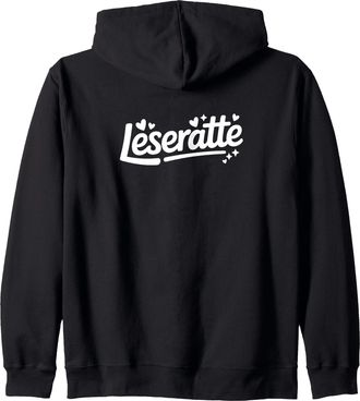 Mapanoli Design Leseratte - S&uuml;&szlig;er Buchliebhaber Style Kapuzenjacke