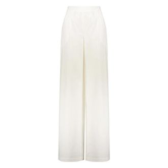 Moschino Elegante Hose mit hohem Bund - - Trousers - Damen - Wei&szlig; - S