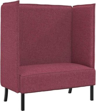 vidaXL Hoher R&uuml;cken Sofa Weinrot 109 x 56 x 121 cm Stoff vidaXL