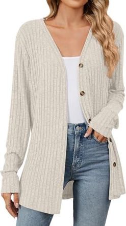 Generico Cardigan dhiver long pour femme confortable et doux avec fermeture éclair poches pull élégant décontracté pour femme Pull à manches longues et col en 