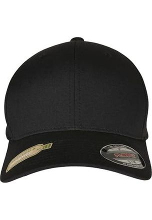 Flexfit Casquette de Baseball Unisexe en Polyester recycl&eacute;, Noir, S/M