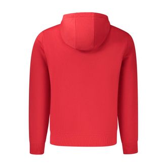 Napapijri Cotton-Blend Hoodie Sweatshirt - Red