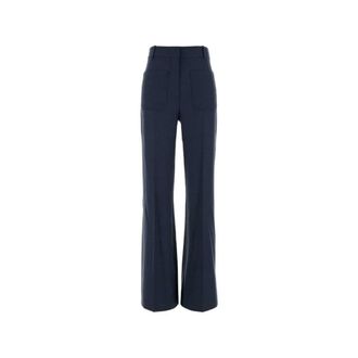 Victoria Beckham Alina Hose - - Trousers - Damen - Blau - S