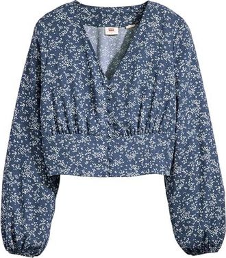 Levi's Tamara LS Blouse Blues, Mara Floral Vintage, M Femme