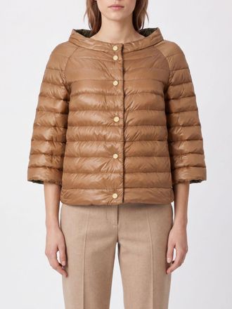 Herno Wendbare kurze Daunenjacke mit Rundhals aus Ultralight-Nylon