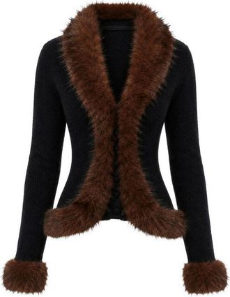 Self Portrait Cardigan - Schwarz