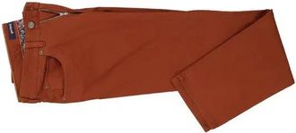 Gardeur Herren Hose orange Baumwoll-Stretch