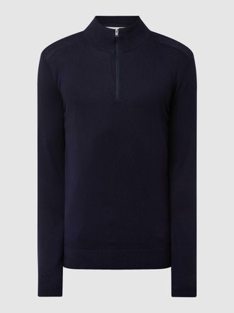 Selected Regular Fit Troyer mit kurzem Rei&szlig;verschluss