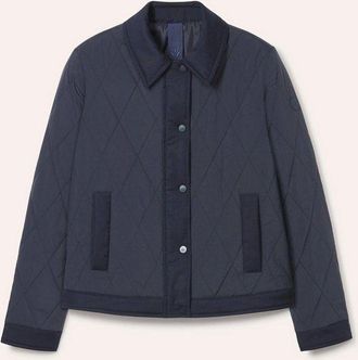 Walbusch Steppjacke Damen Kurze Steppjacke mit Materialmix Kleiner Kragen, wasserabweisend