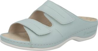 Berkemann Daria Bequeme Damen Pantolette Leder mit herausnehmbarem Fußbett und Klettverschluss