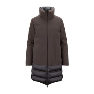 Roberto Ricci Design Damen Daunenjacke mit Rei&szlig;verschluss - - Coats - Damen - Braun - XS