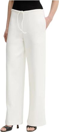 Trussardi Wide-leg Drawstring Track Pants - - Trousers - Damen - Beige - M
