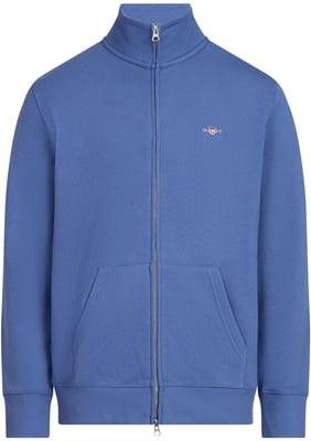 GANT Hoodie zipp&eacute; col montant en coton m&eacute;lang&eacute;