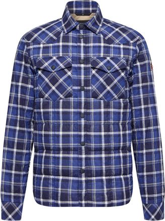 Moncler Moncler Gelt Check Cotton Blend Down Shirt Jacket, Men, Multicolour, Size: 1
