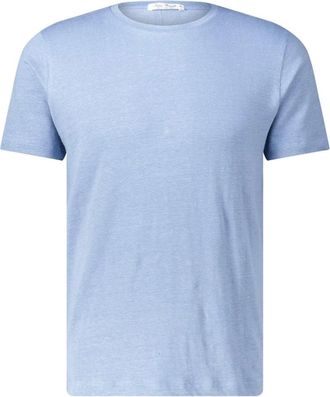 Stefan Brandt Homme, Tops, Bleu, Taille: M T-shirt en lin