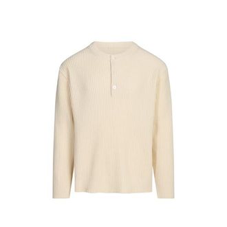 Saison 1865 Pull ample boutonn&eacute; en laine