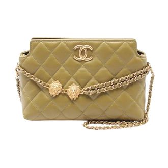 Chanel Pre-owned Quilted Lambskin Leo Shoulder Bag - - Pre-owned - Damen - Gr&uuml;n - ONE SIZE