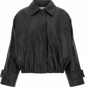 R&oacute;he Lederjacke - Schwarz