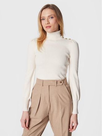 Lauren Ralph Lauren Rollkragenpullover 200882214002 Écru Slim Fit