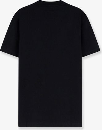 Dolce & Gabbana Mens T-Shirt With Contrasting Trim, Black Cotton T-Shirts And Polos