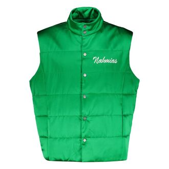 Nahmias Logo Detail Steppweste - - Jackets - Herren - Gr&uuml;n - XL