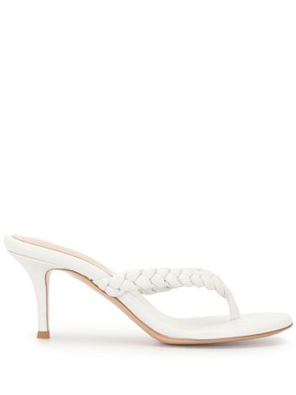 Gianvito Rossi Mittelhohe Sandalen - Wei&szlig;