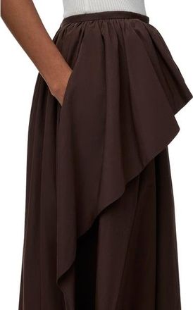 Loewe Paulas Ibiza - Jupe asym&eacute;trique en popeline de coton