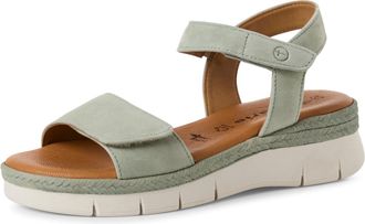 Tamaris Sandalette Damen Bequem grün,EU 40