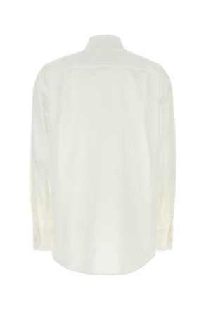 Dolce & Gabbana Bianco Ottico Exterior: Cotton Camicie Shirt