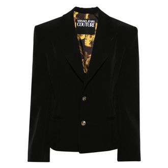 Versace Jeans Couture Schwarzer Lace-Up Blazer - - Jackets - Damen - Schwarzk - S