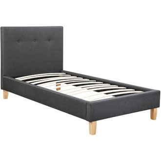 Habitat et Jardin Habitat Et Jardin - Einzelbett Elise - 90 x 190 cm - Dunkelgrau