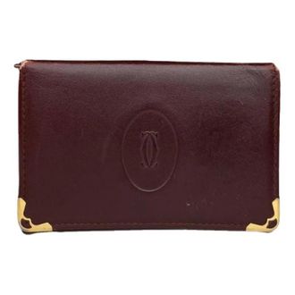 Cartier Pre-owned Leder Portemonnaie - - Pre-owned - Damen - Rot - ONE SIZE