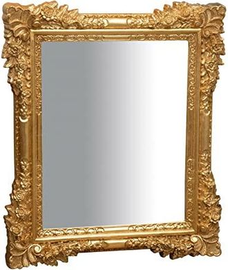 Biscottini International Vintage-Spiegel 110 x 90 cm | Wandspiegel für Badezimmer und Schlafzimmer | Eingangsspiegel