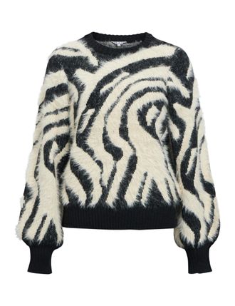 Object Objhollow L/S Re Knit Pullover Noos