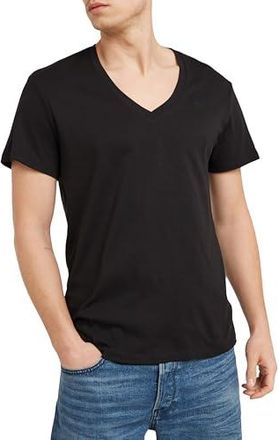 G-Star Homme Lot De 2 T-Shirts Base V-Neck, Noir (DK Black D25500-124-6484), S