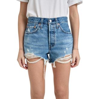 Levi's Femme, Shorts, Bleu, Taille: W28 501 Shorts