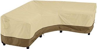 Classic Accessories Veranda Abdeckplane für Terrassenmöbel mit V-förmigem Design, wasserabweisend, 288 cm