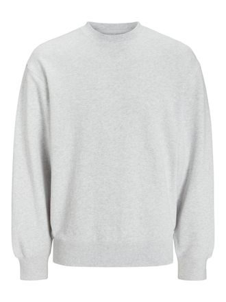 Jack & Jones Herren JJECHARGE Sweat Crew Neck NOOS Sweatshirt, White Melange,XXL