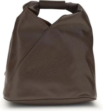 Maison Margiela Femme, Sacs, Brun, Taille: ONE Size Sac à Main Japonais avec Détail Brodé