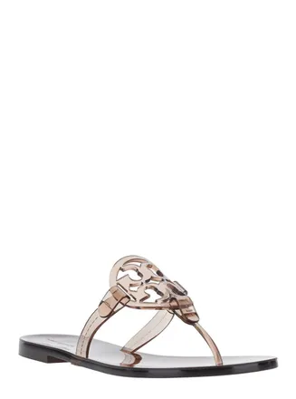 Tory Burch Womens Jelly Flats Miller Brown Tpu