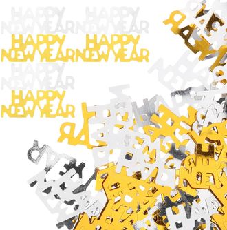 DOITOOL 3taschen Konfetti F&uuml;r Silvesterparty Tischdeko in Silber Und Gold Partyzubeh&ouml;r Zum Streuen Dekoration F&uuml;r Neujahrsfeier Konfetti F&uuml;r Ballons Und Gesch
