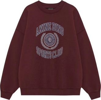 Anine Bing Miles Sweatshirt - - Sweatshirts & Hoodies - Damen - Rot - S