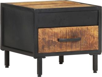 vidaXL Nachttisch 40x40x35 cm Raues Mangoholz Vidaxl