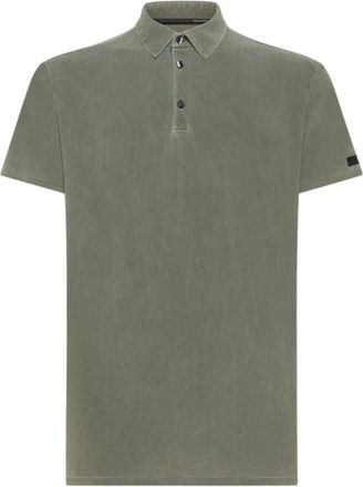 Roberto Ricci Design Rrd, Homme, Tops, Vert, Taille: 4XL Techno Wash Piqu&egrave; Polo