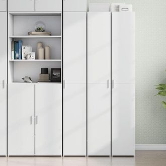 vidaXL Buffet haut blanc 30x42,5x185 cm bois ding&eacute;nierie - Vidaxl