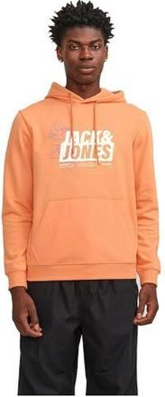 Jack & Jones Sweat &agrave; Capuche Sweat &agrave; Capuche Logo Tangerine M Tangerine M