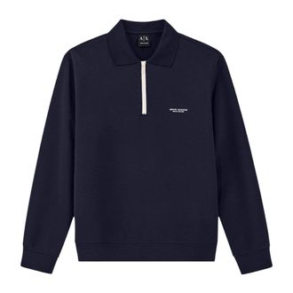 A|X Armani Exchange Sweatshirt mit Rundhalsausschnitt - - Tops - Herren - Blau - XL