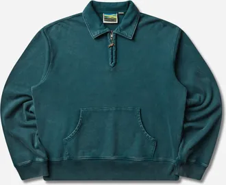 Vans Men s Julian Klincewicz Collared Fleece Sweatshirt Ponderosa Pine
