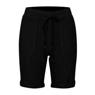 Kaffe Shorts noirs profonds avec taille &eacute;lastique - Femme - Shorts - Noir - Taille: 36 FR